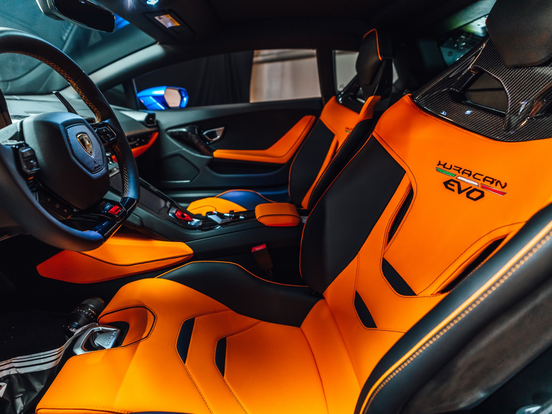 Lamborghini Huracan Orange Interior